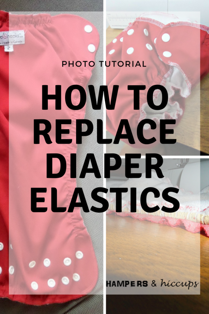 Replace Diaper Elastics. Photo Tutorial Using a Serger